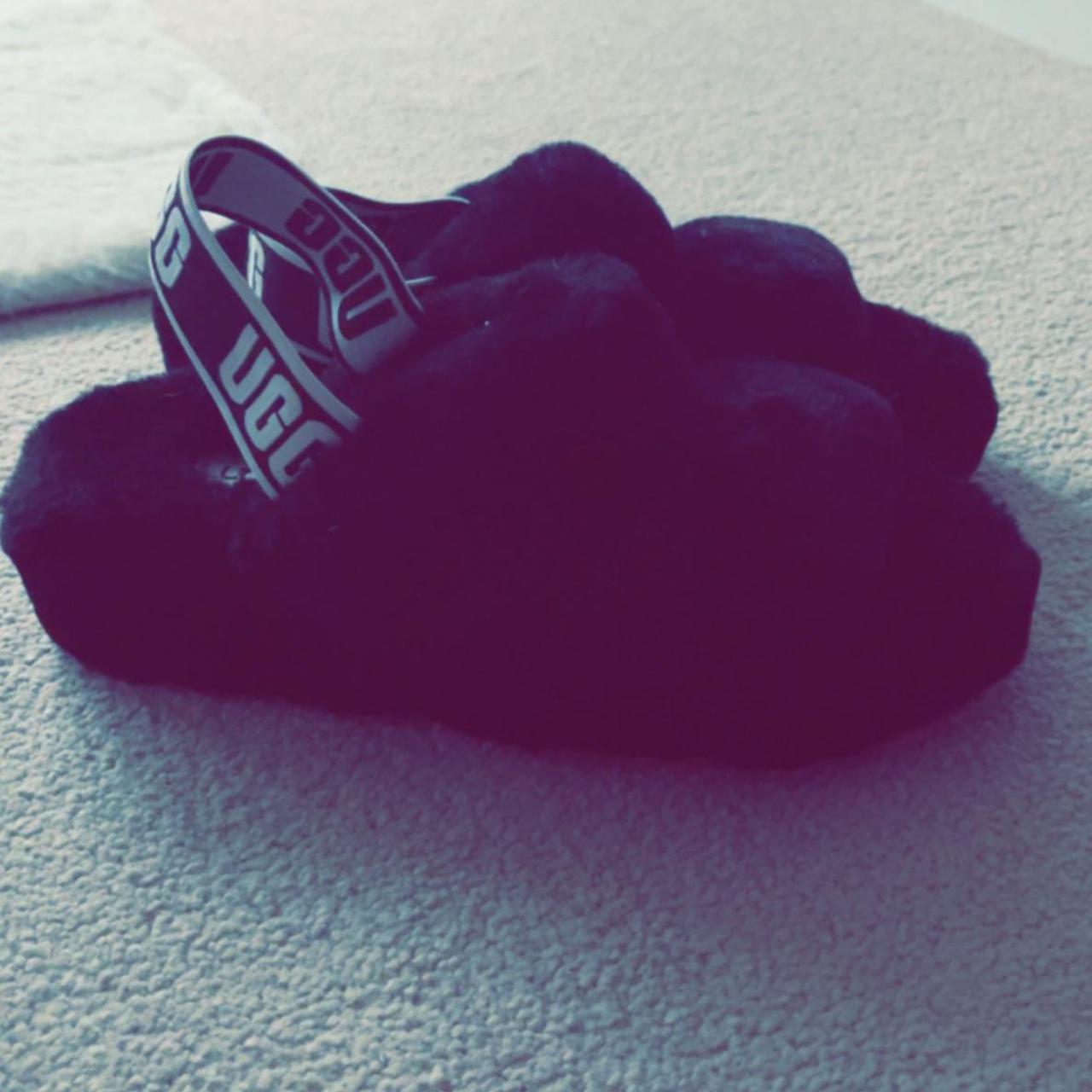 Ugg Womens Black Slippers Depop