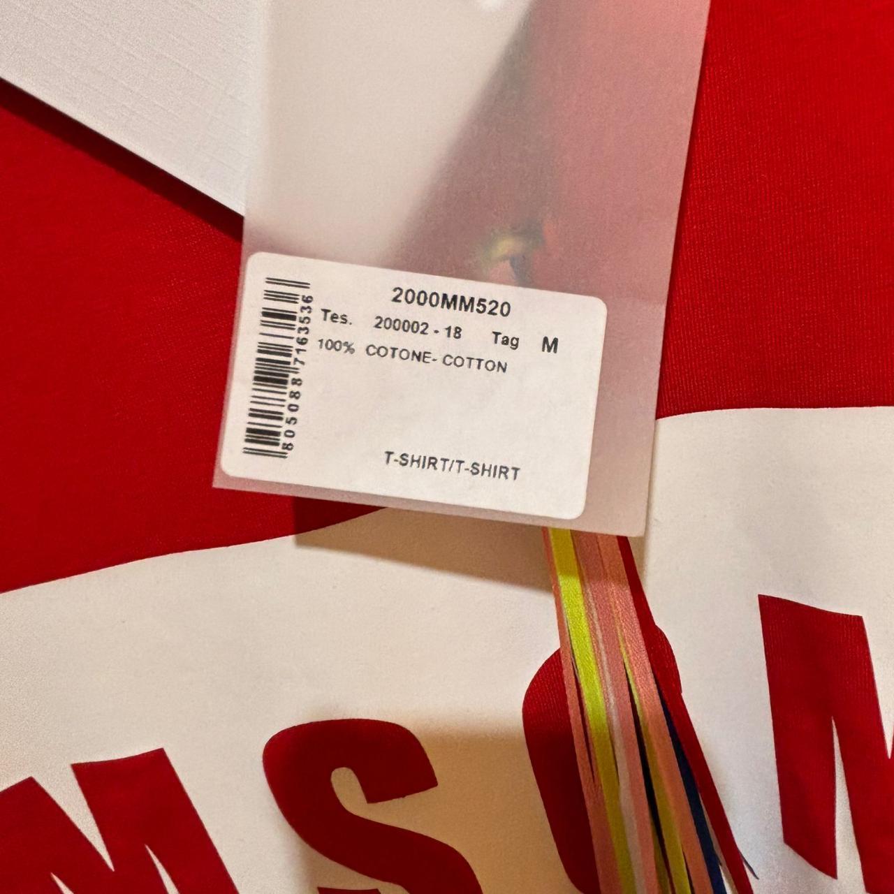 T-Shirt MSGM -Colore rosso -Logo frontale con... - Depop