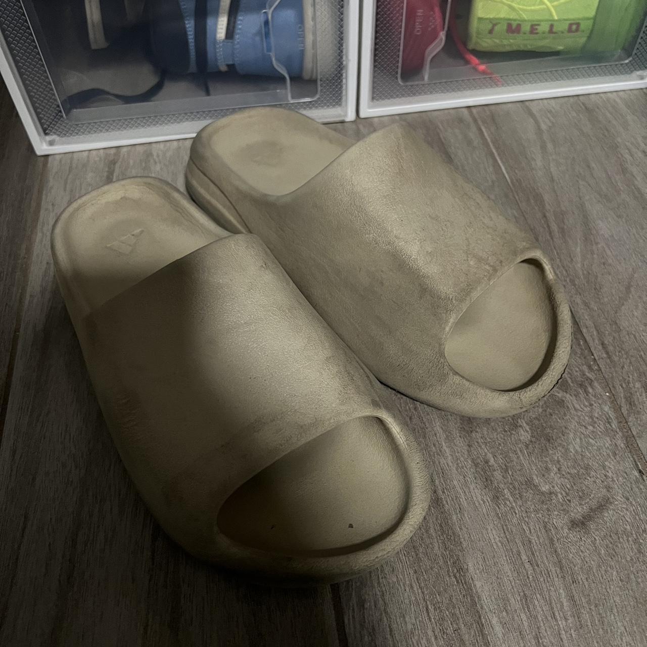 Yezzy slides beige US 7 Use 100% authentic Easy to... - Depop