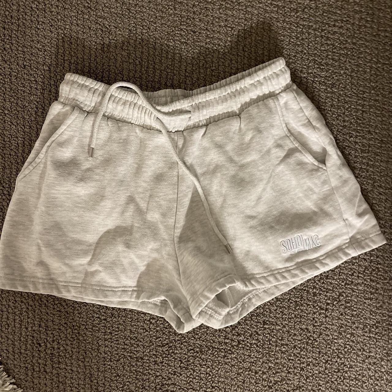 white shorts track pant shorts - perfect for summer! - Depop