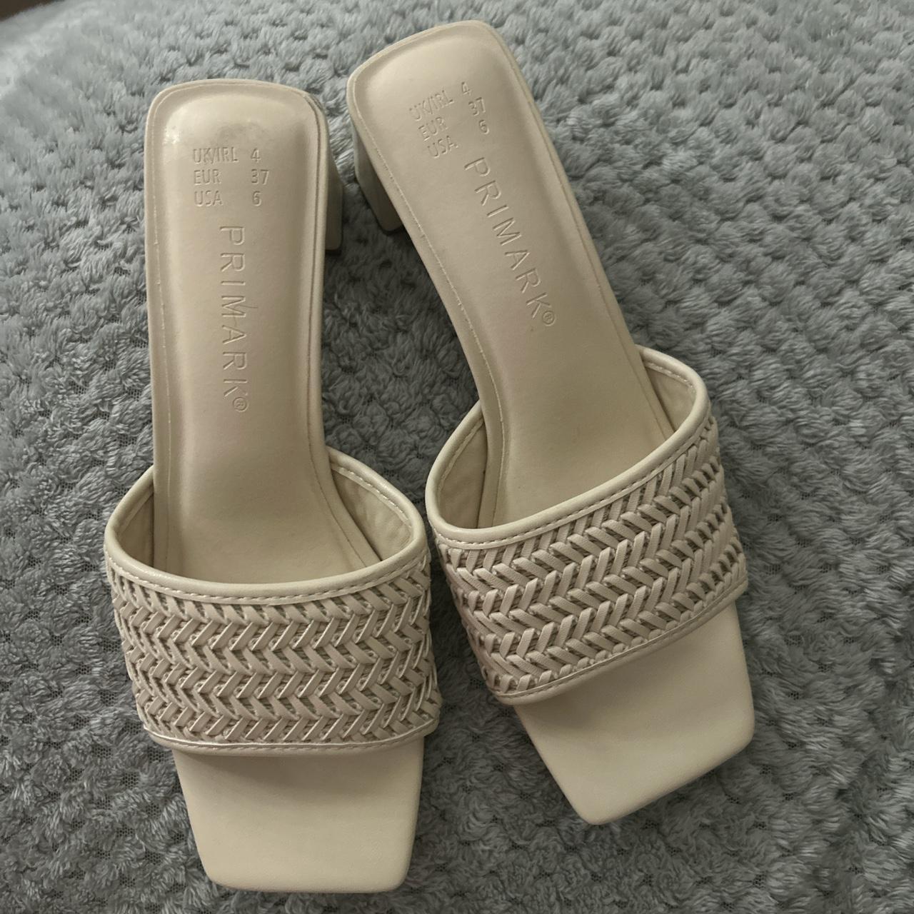 Cream Primark heels, never worn - Depop