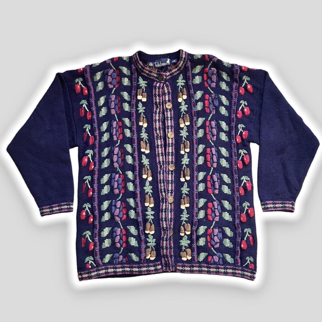 Cardi by Tulchan Beautiful vintage cardigan in a... - Depop