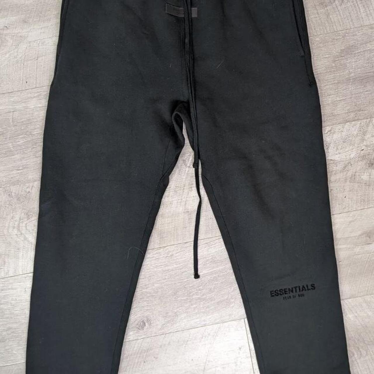 NEW Essentials Fear Of God Black Joggers - Medium,... - Depop