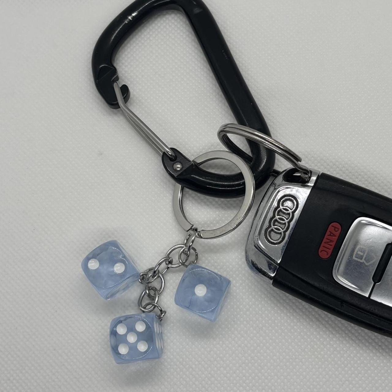 REALLY NICE 2000s y2k dice keychain with a nice... | Depop