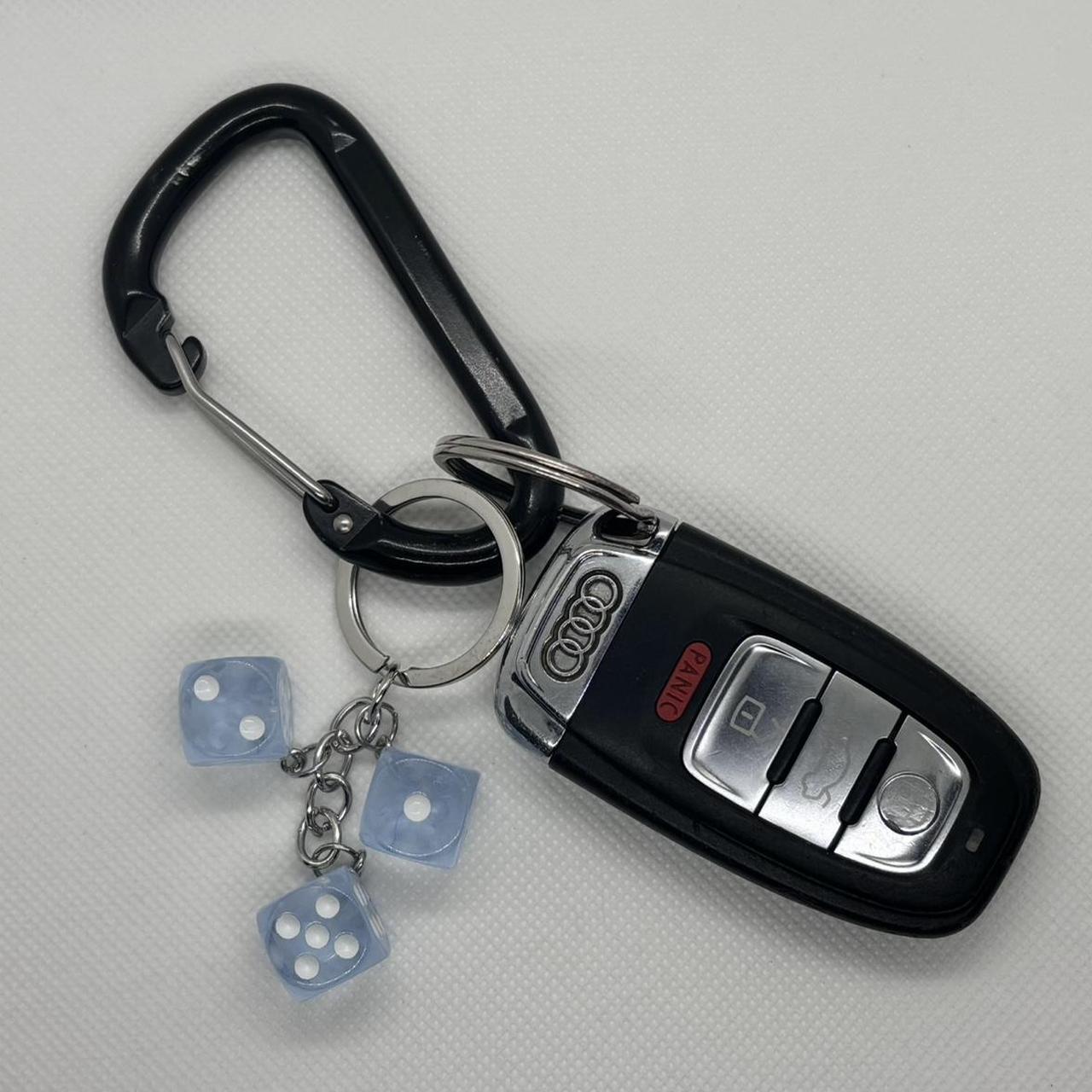 REALLY NICE 2000s y2k dice keychain with a nice... | Depop