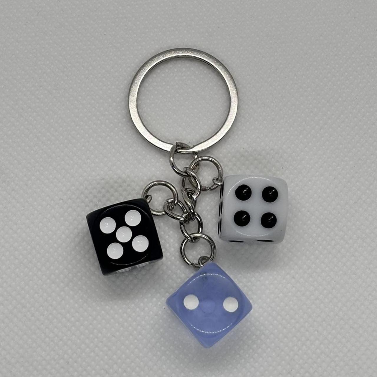 VERY UNIQUE 2000s y2k dice keychain with a nice... - Depop