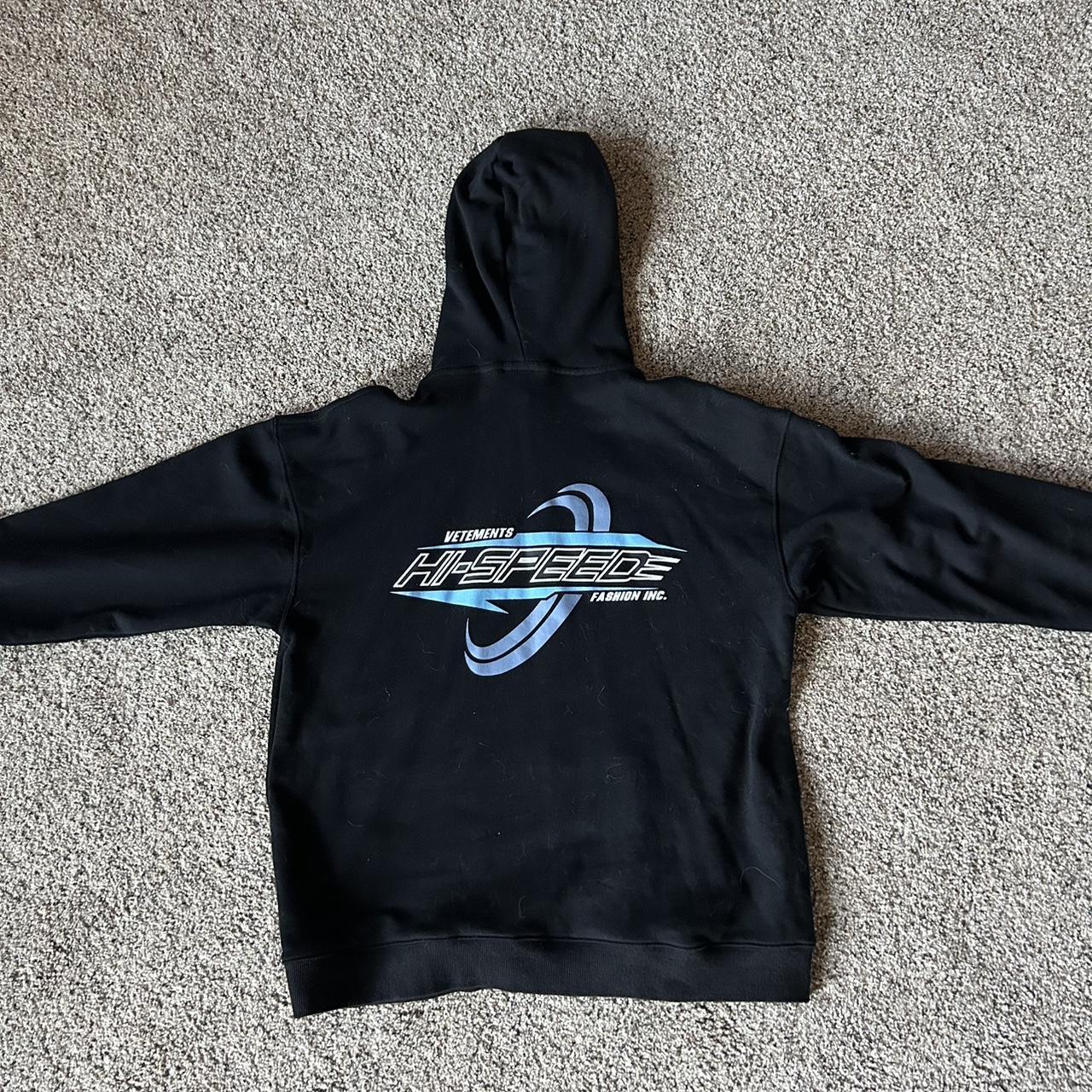 Vetements “Hi-Speed” Hoodie size S but fits like an M - Depop