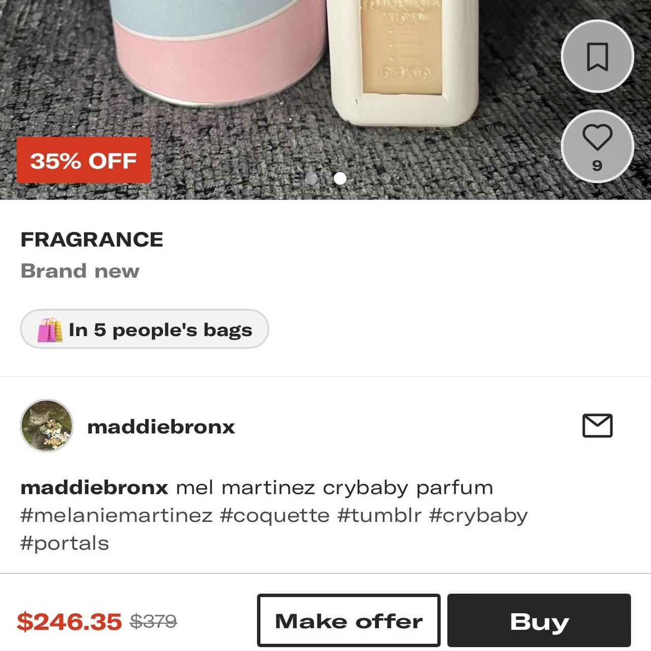 CRYBABY PERFUME SCAM! Beware of this scammer guys!... - Depop