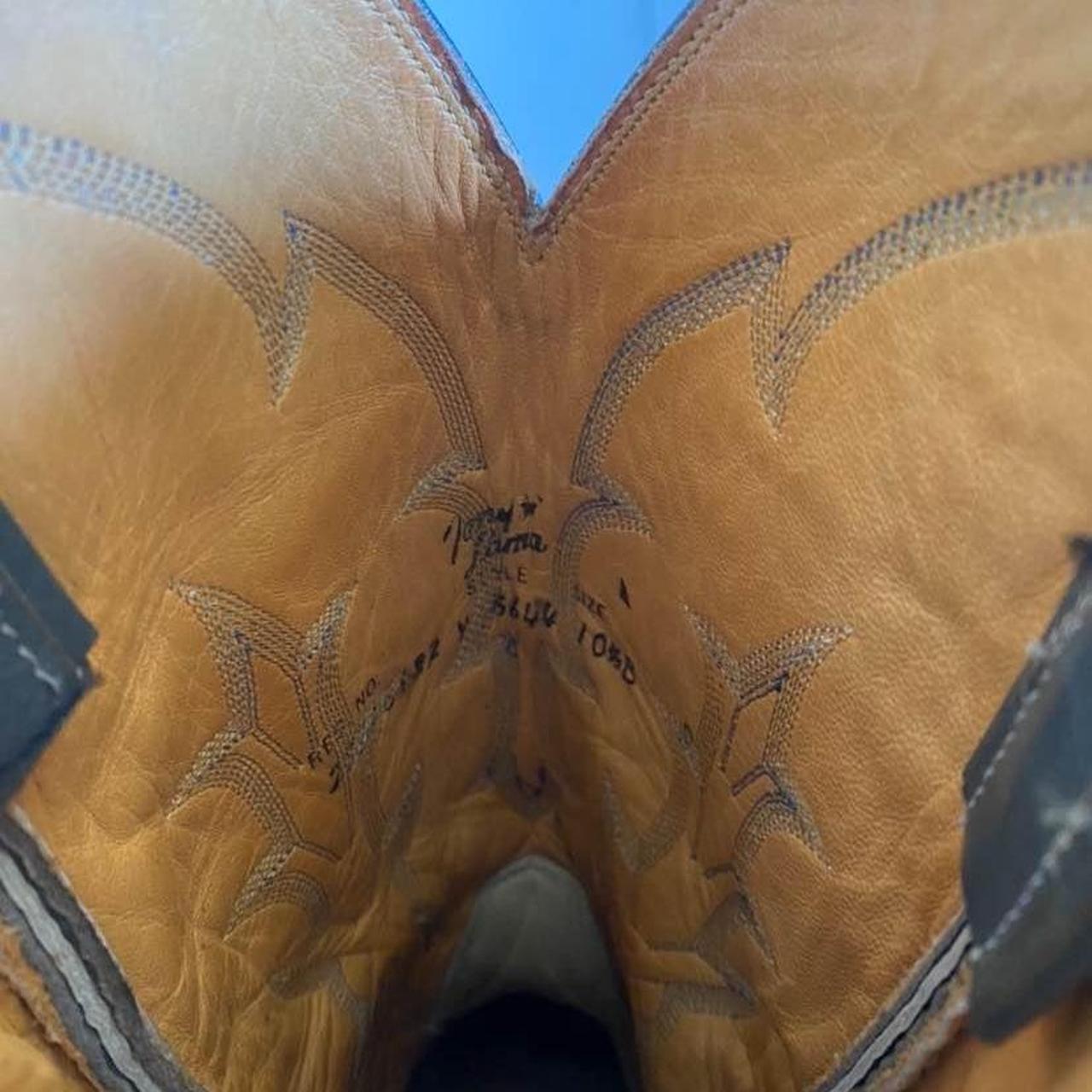 Size 10 1/2 men’s boots Tony Llamas - Depop