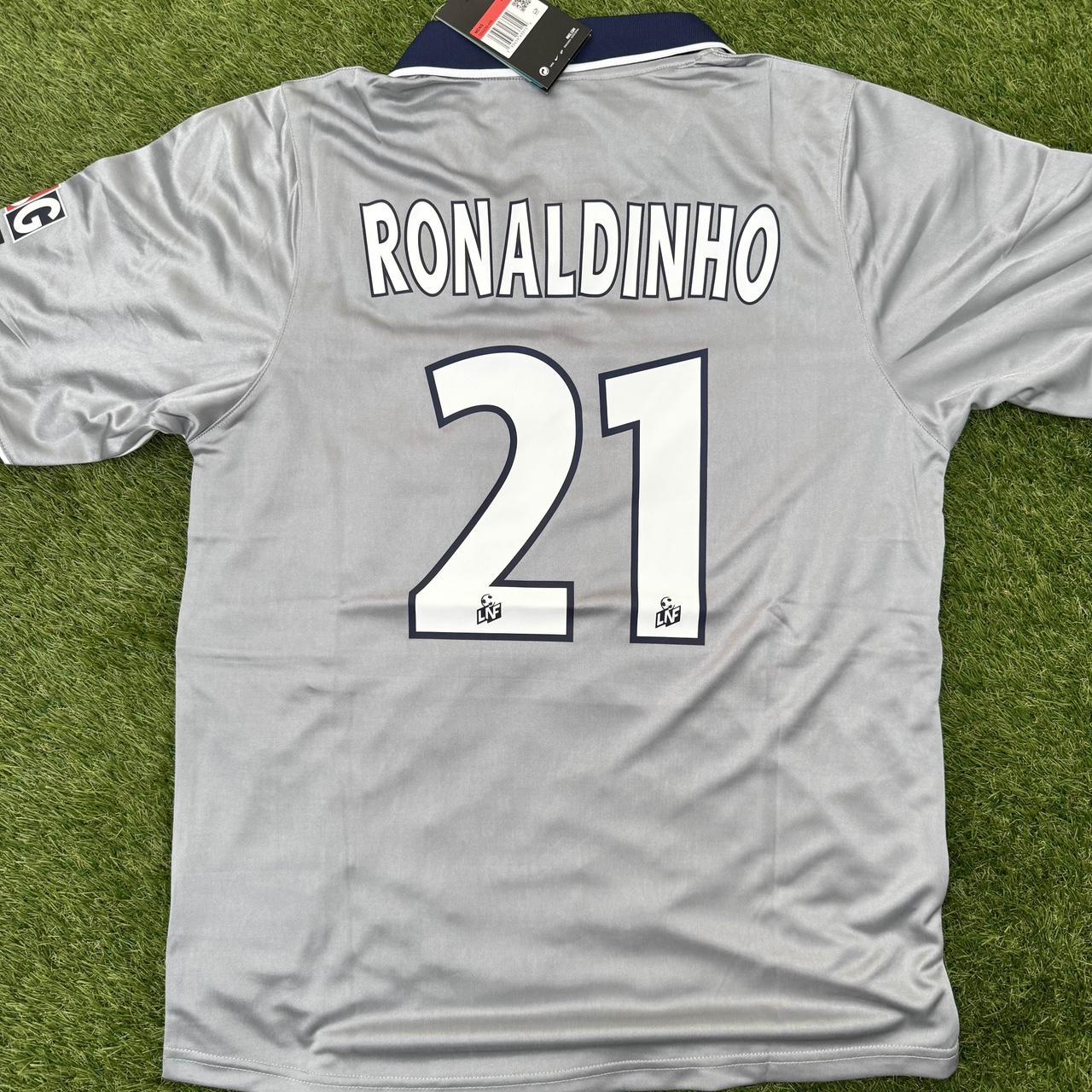 Ronaldinho Retro 99/00 PSG Away Jersey (prices are... | Depop