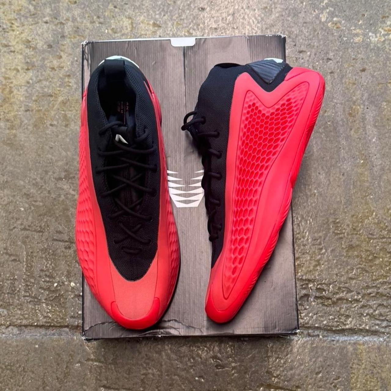 Adidas Anthony Edward’s AE1 high pure ruby/georgia... | Depop