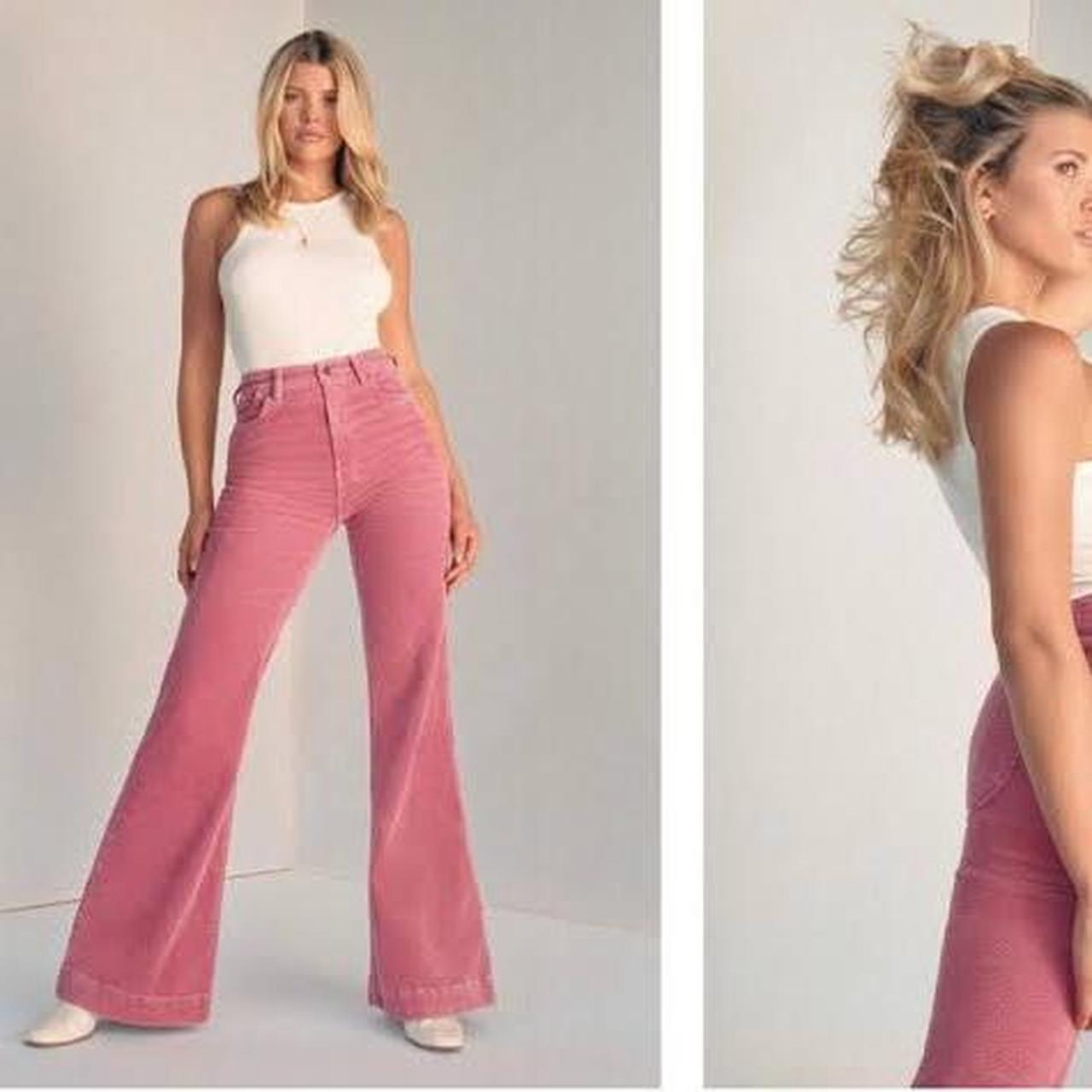 Rolla’s x Sofia Richie Rose Pink Eastcoast Cord... - Depop