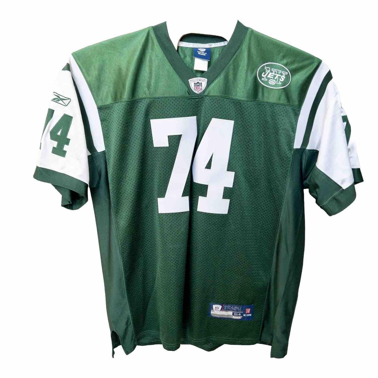 Reebok Stitched On Field NY Jets Mangold #74 Jersey... - Depop