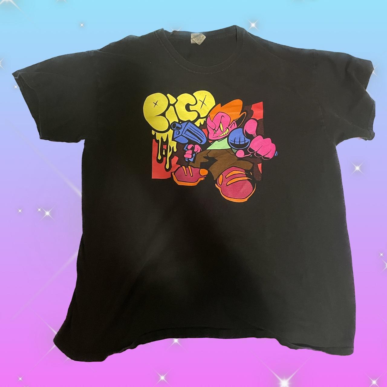 Friday Night Funkin Pico Picos school t shirt... - Depop