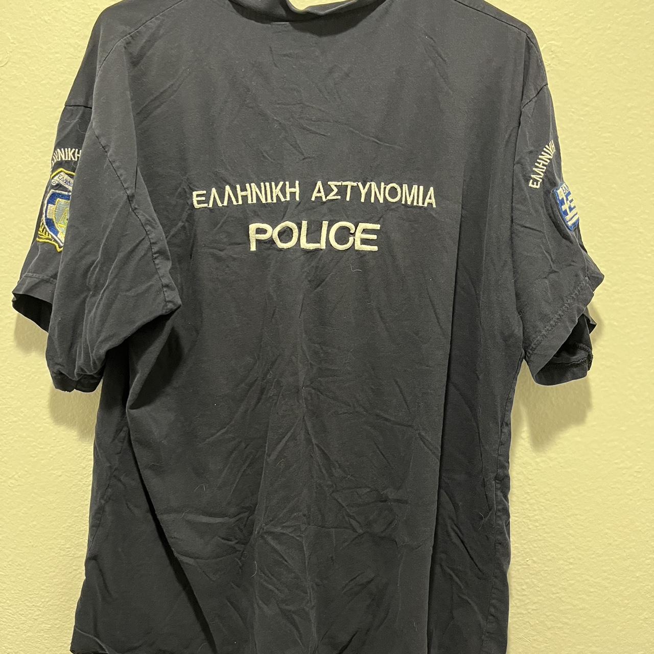 Vintage Large Greek Police Shirt #greek #vintage... - Depop