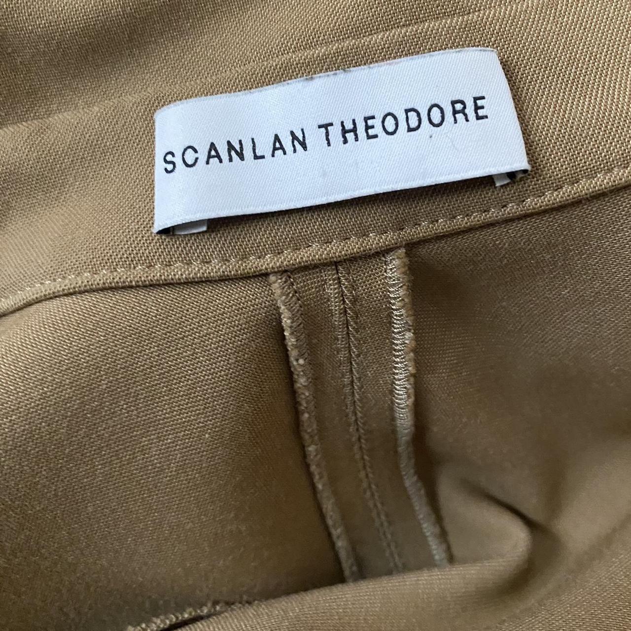 Beautiful Scanlan Theodore tan dress with a collared... | Depop