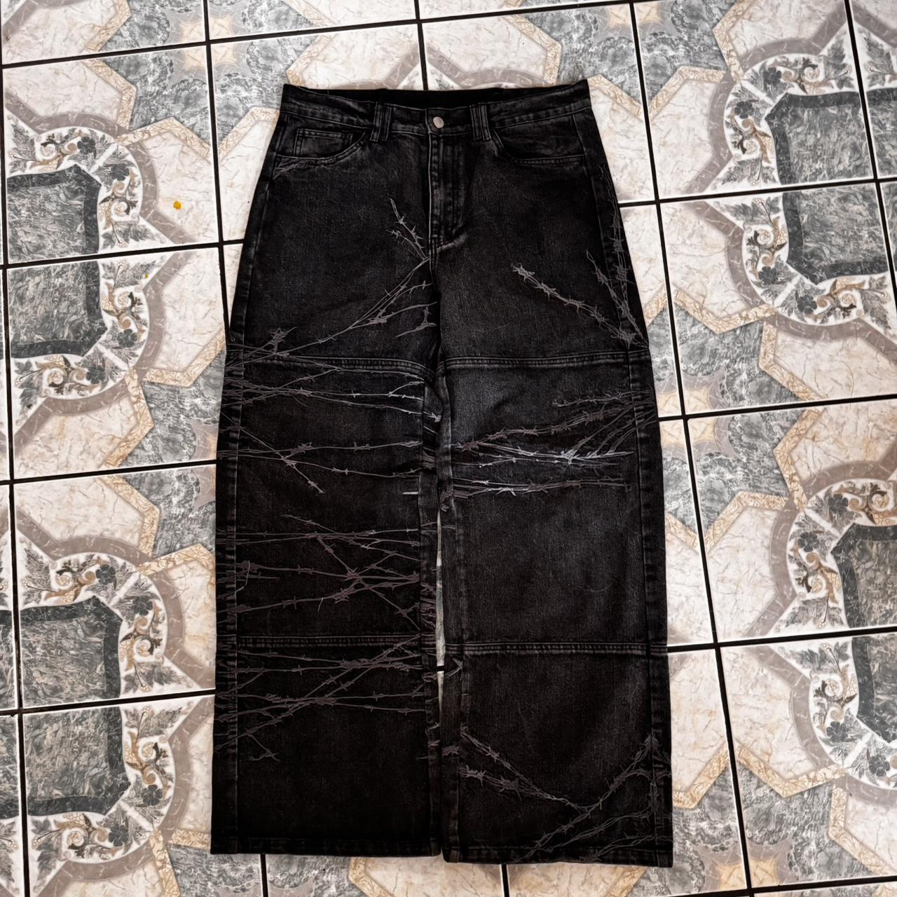 Ditch.la Barbed Wire Denim 32x30 RARE PIECE NOT... - Depop