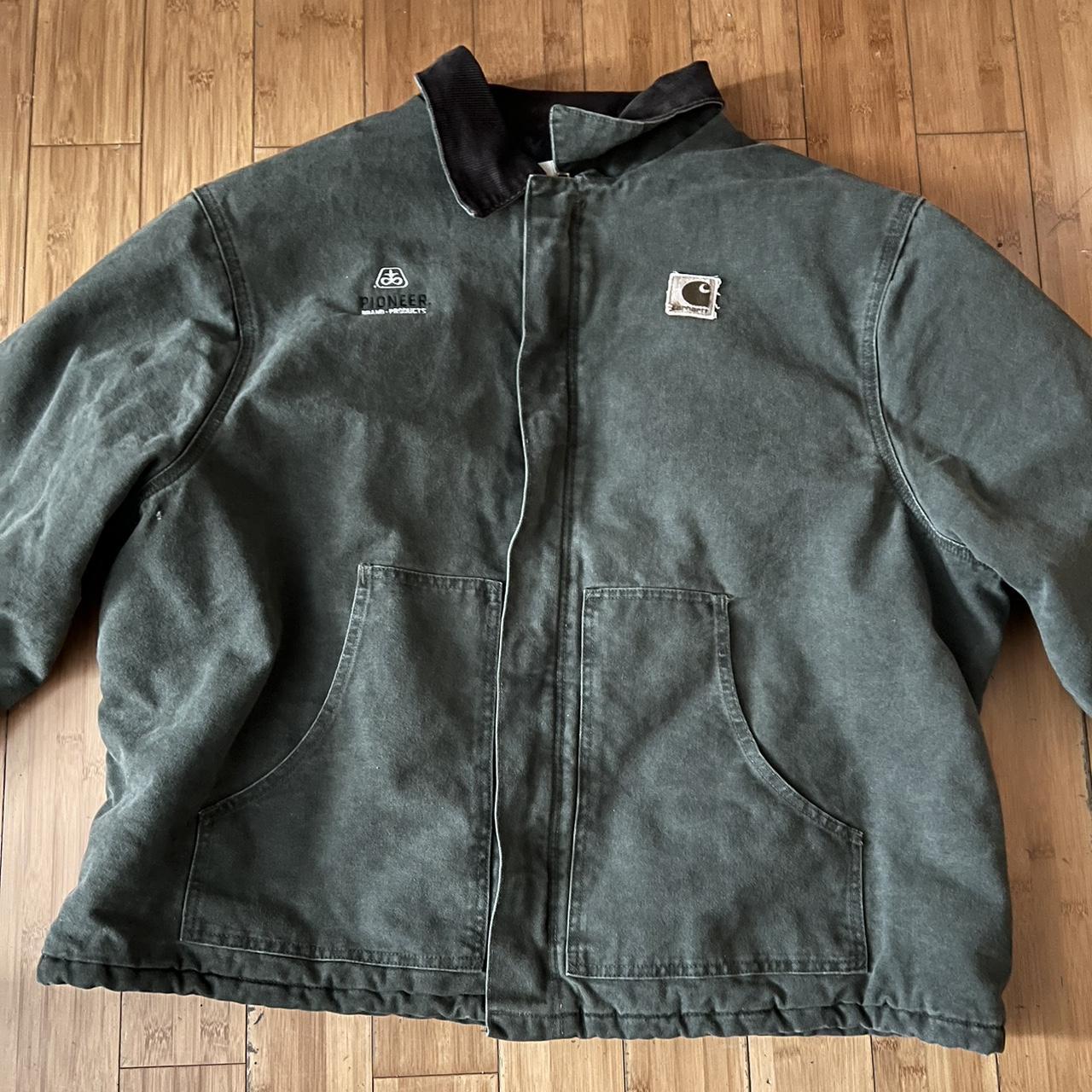 Vintage 2000’s green carhartt jacket #vintage... - Depop