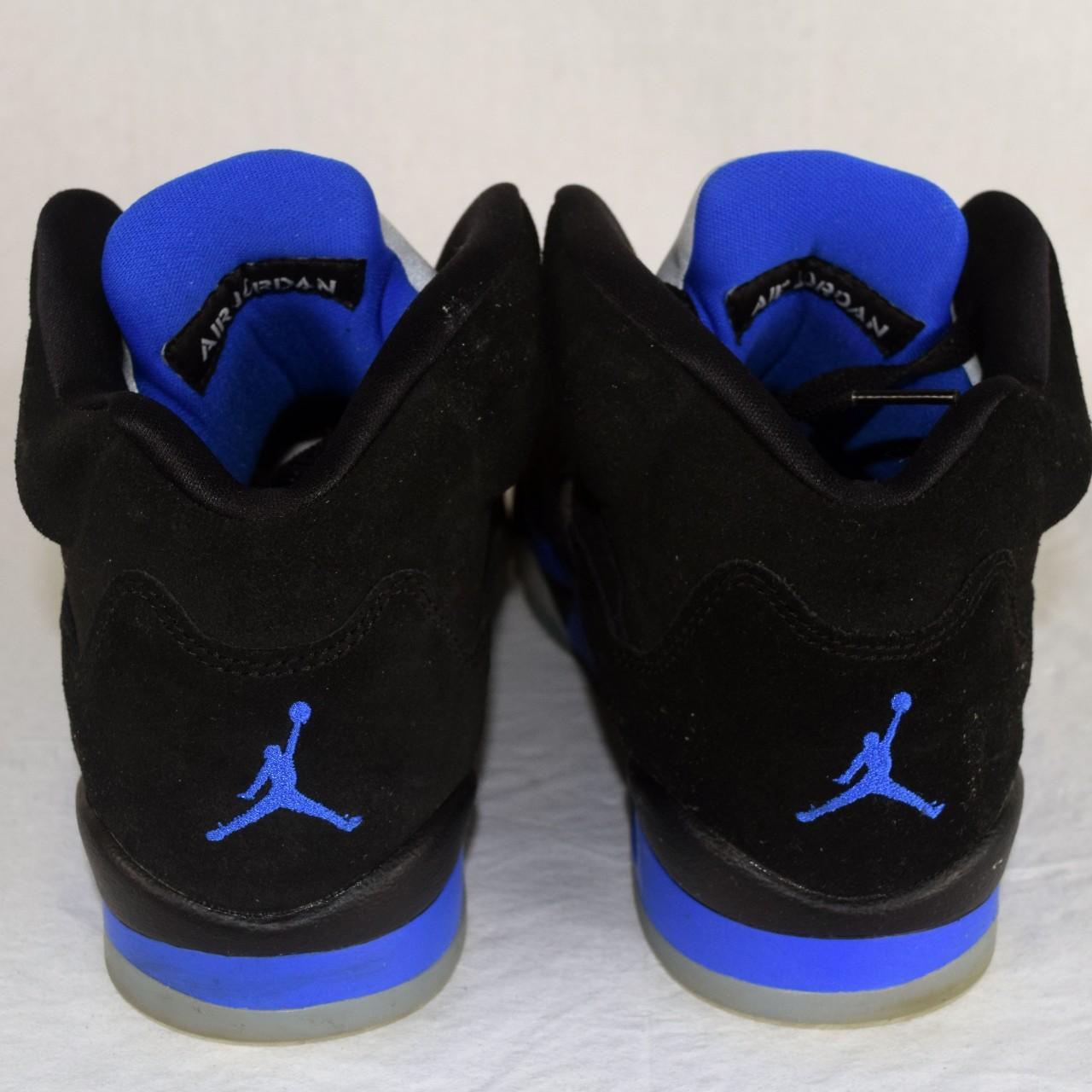 Pre-loved Nike Jordan 5 Size 7Y Racer Blue/Black No... - Depop