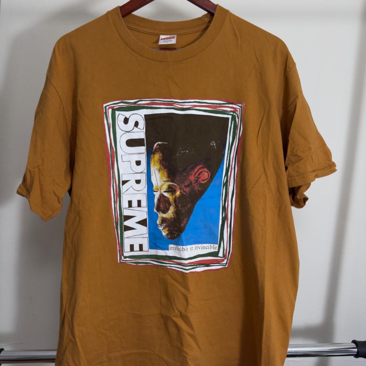 Supreme Mask Tee Burnt Orange... | Depop