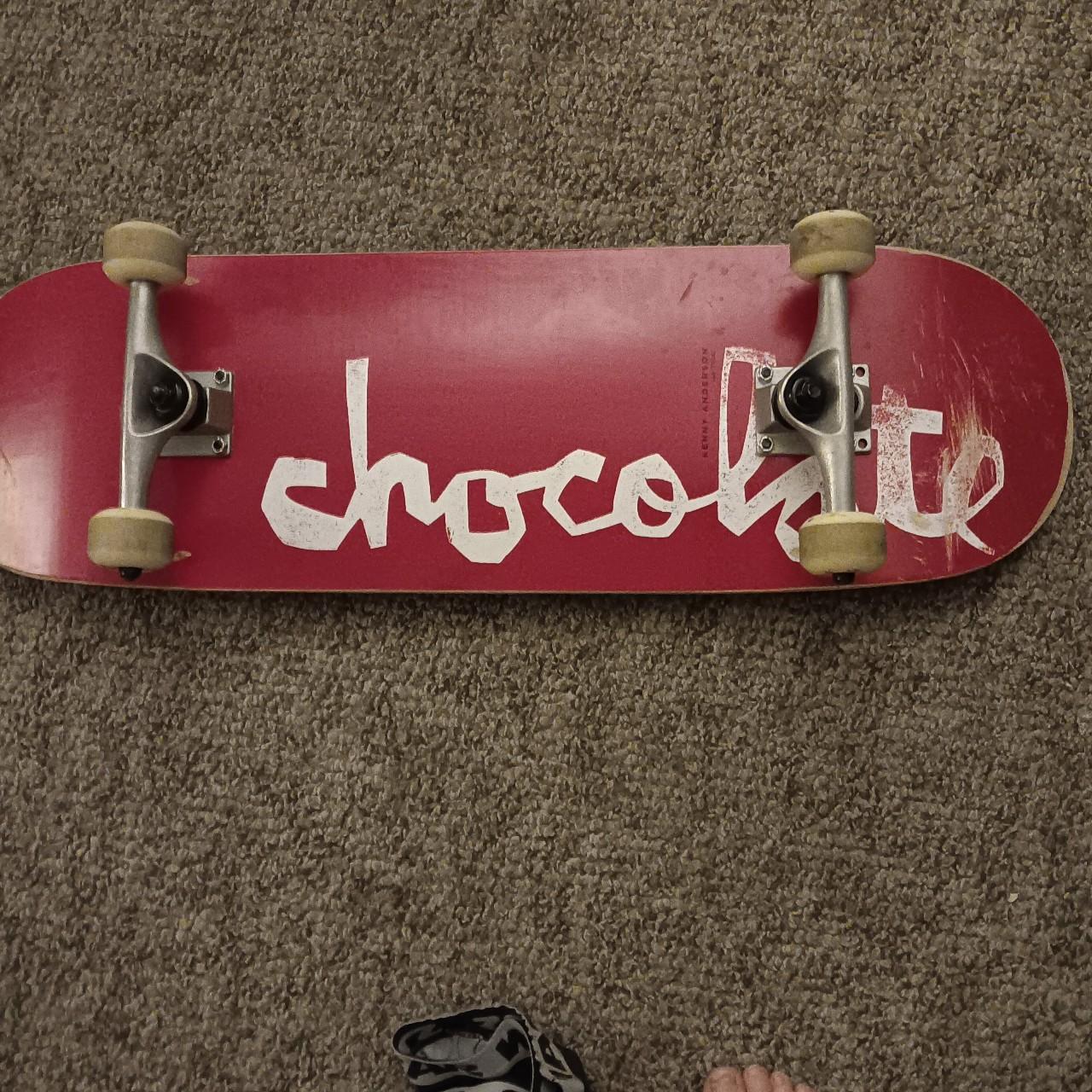 Kenny Anderson Las Vegas Red Chocolate Skateboard - Depop