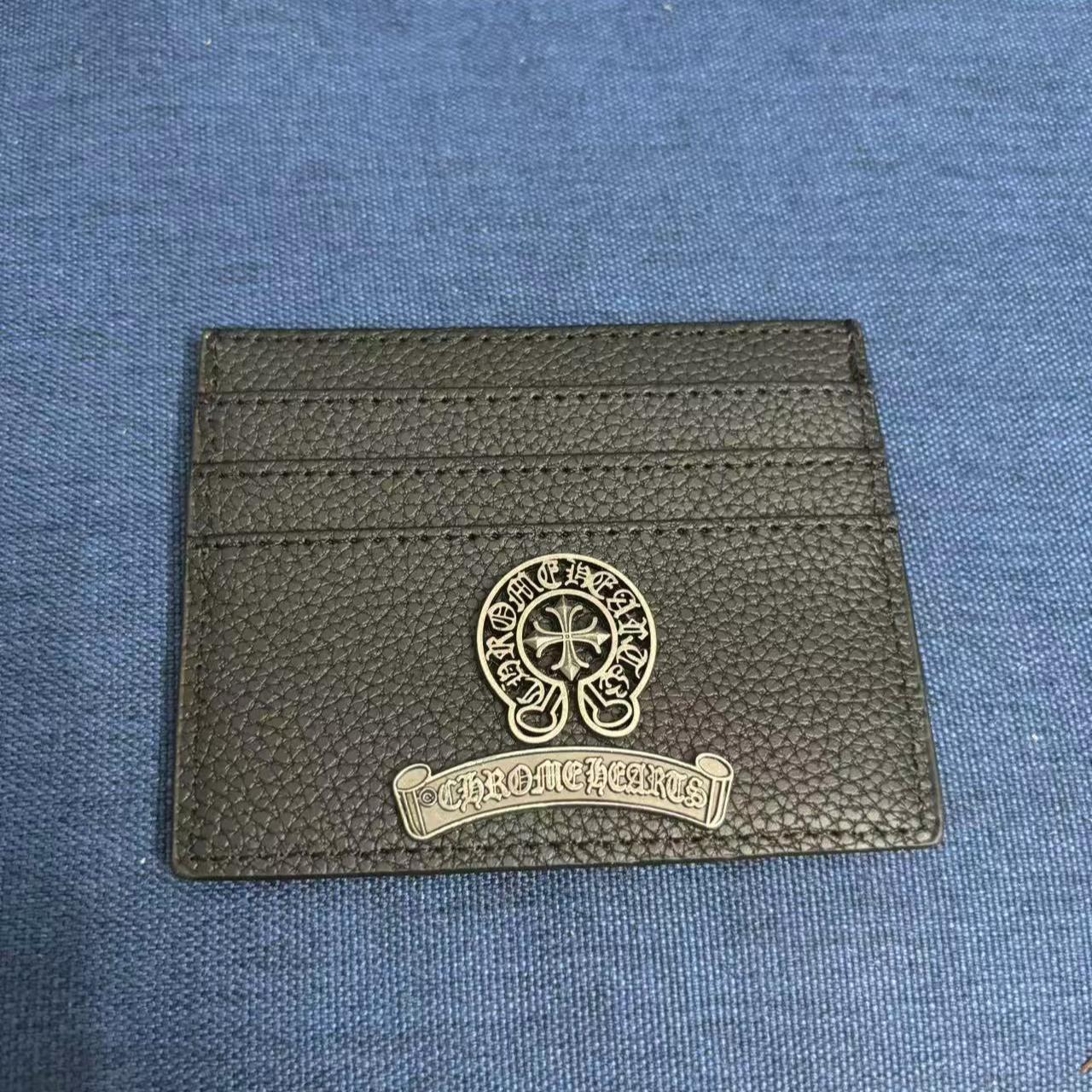 Vintage Silver Sword and Cross Leather Wallet,Dice... | Depop