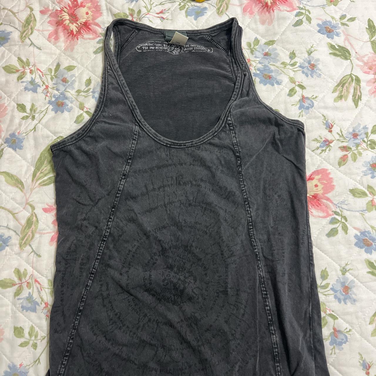 DIESEL Dark grey tank top - Depop