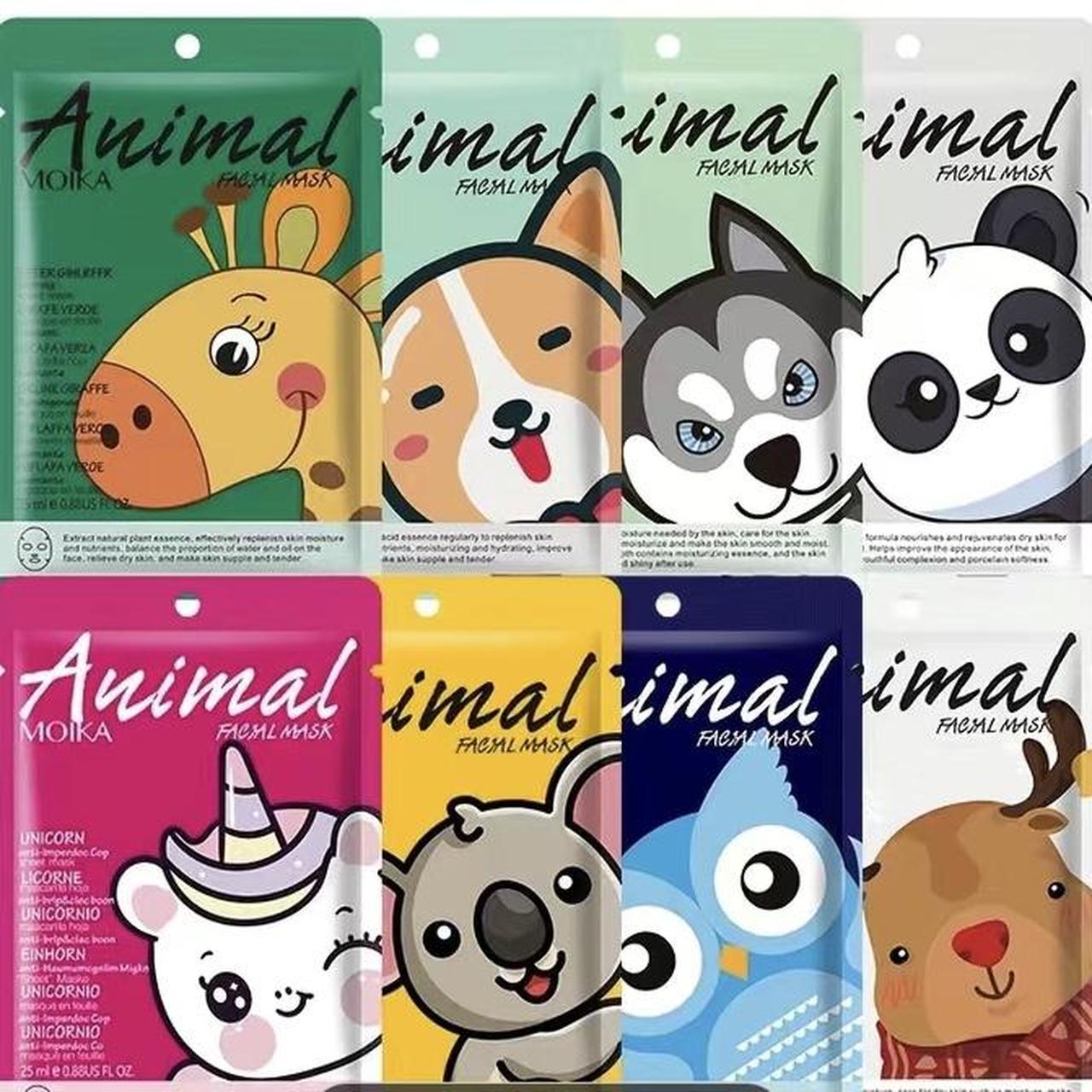 8 piece animal face masks - Depop