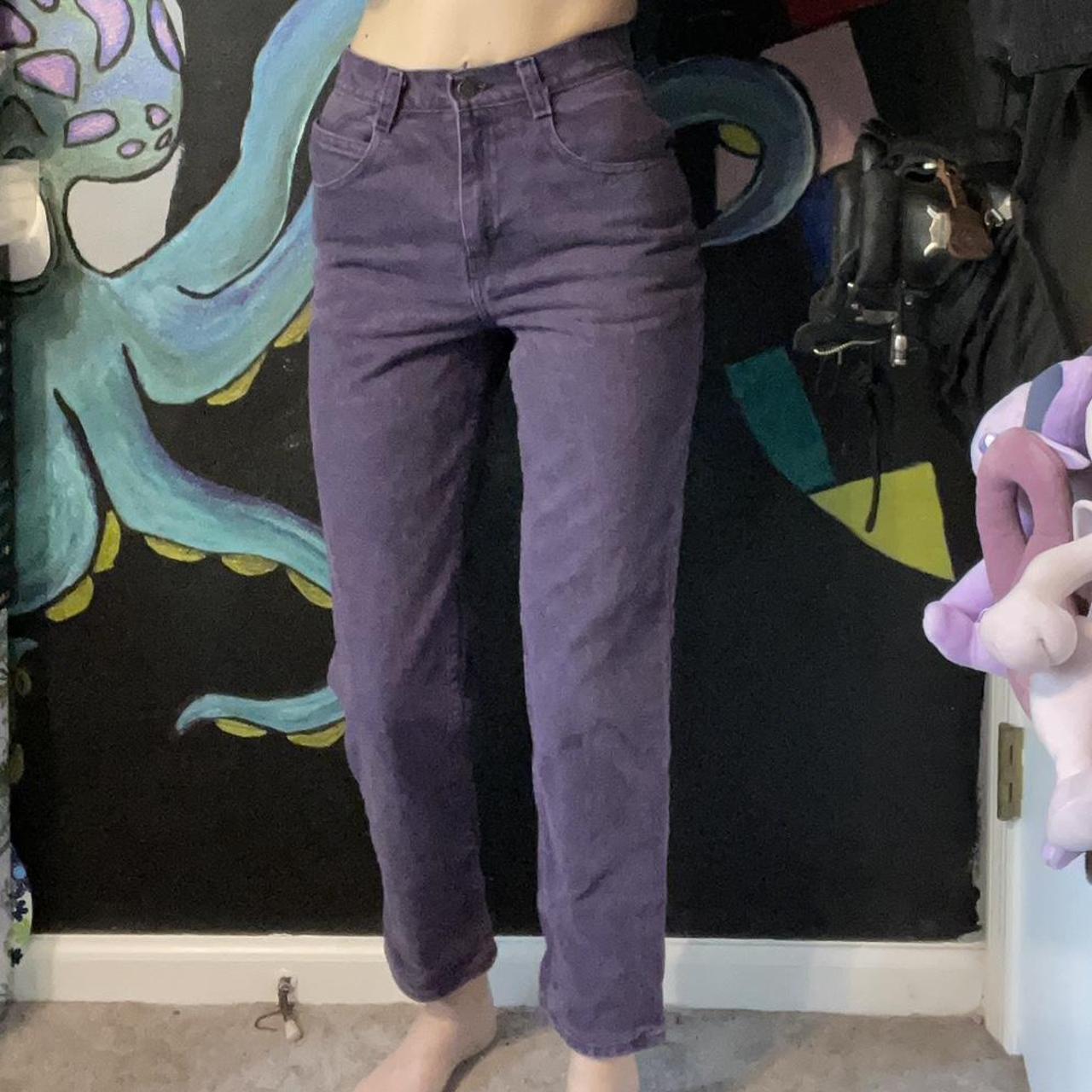 💜AMAZING ADORABLE vintage purple jeans💜 from brand... - Depop