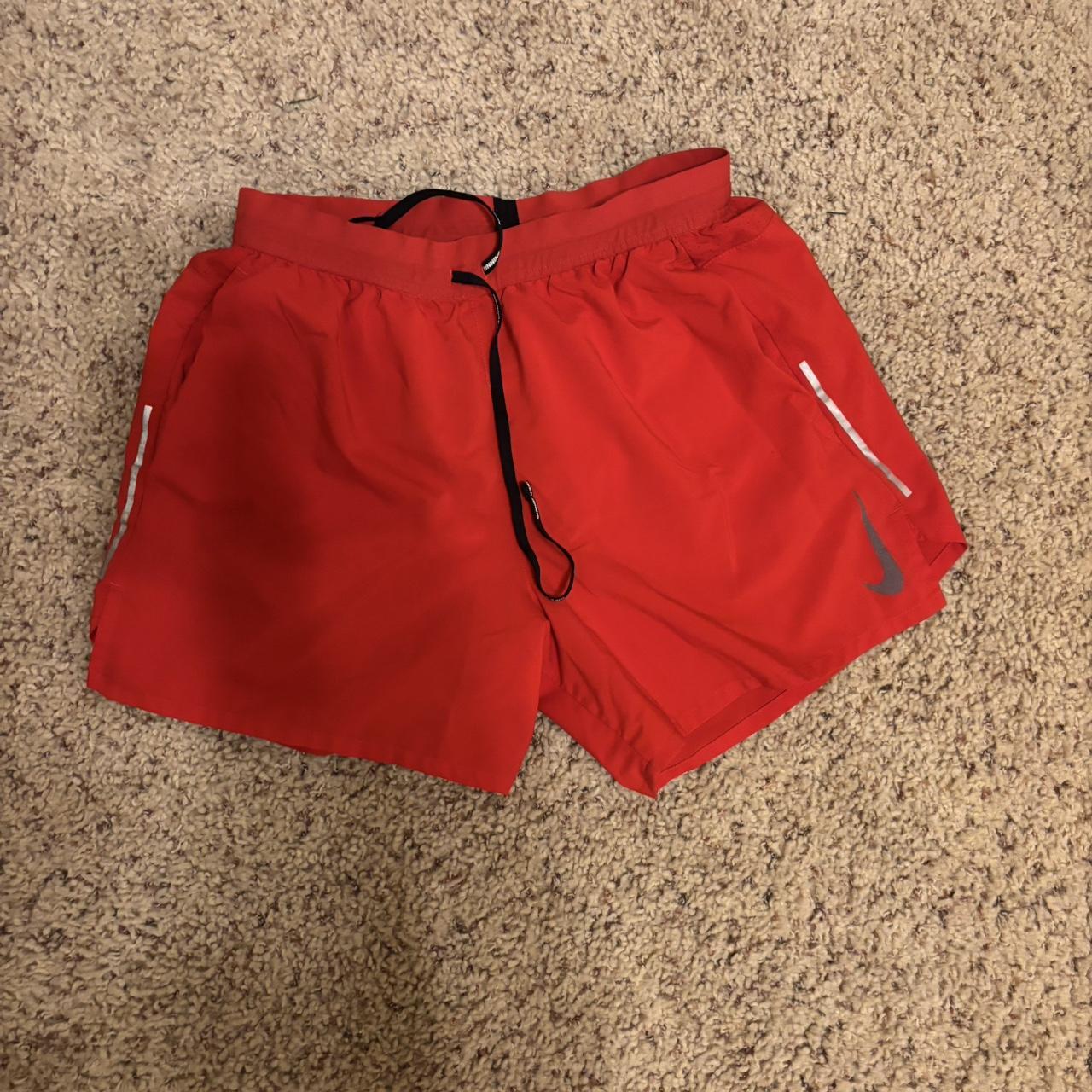 Nike 5 inch red running shorts #runningessentials - Depop