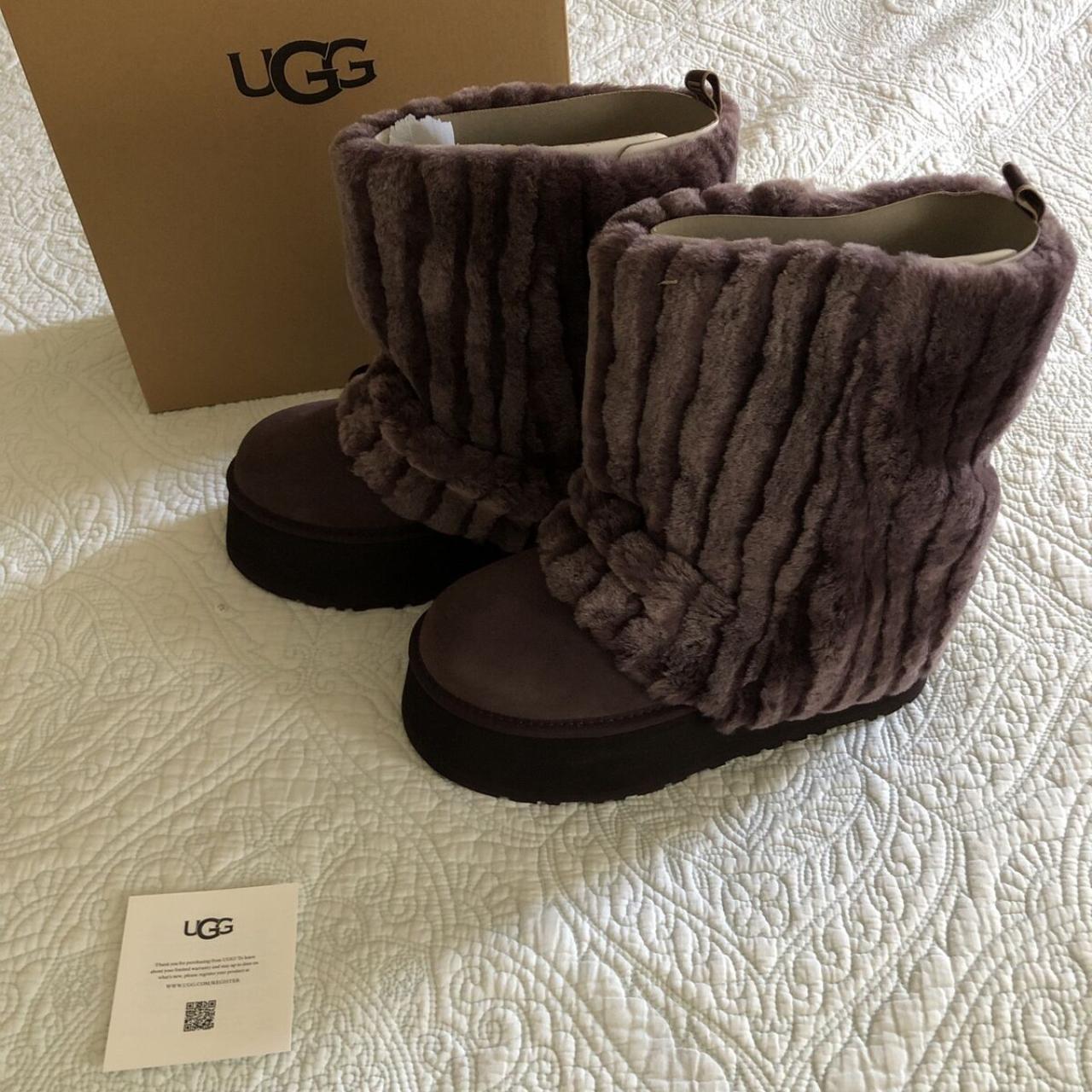 UGG Classic Short Sherpa Corduroy 2" Platform Fall... - Depop