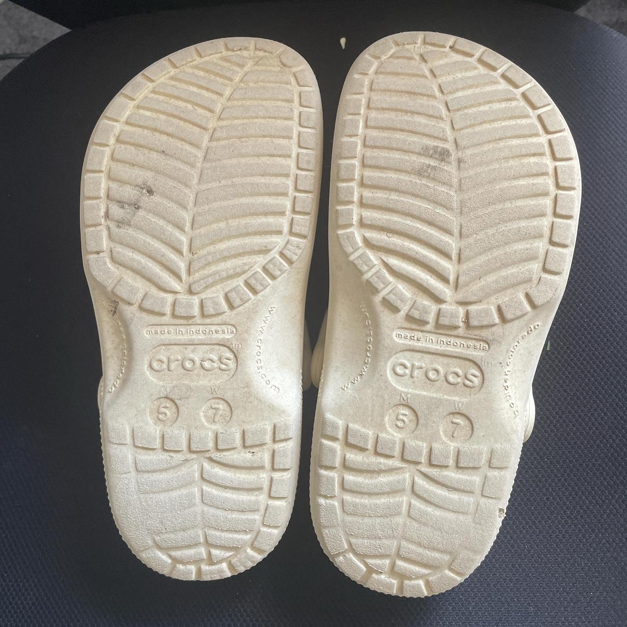 Cream Crocs Classic Clogs Good condition just a few... | Depop