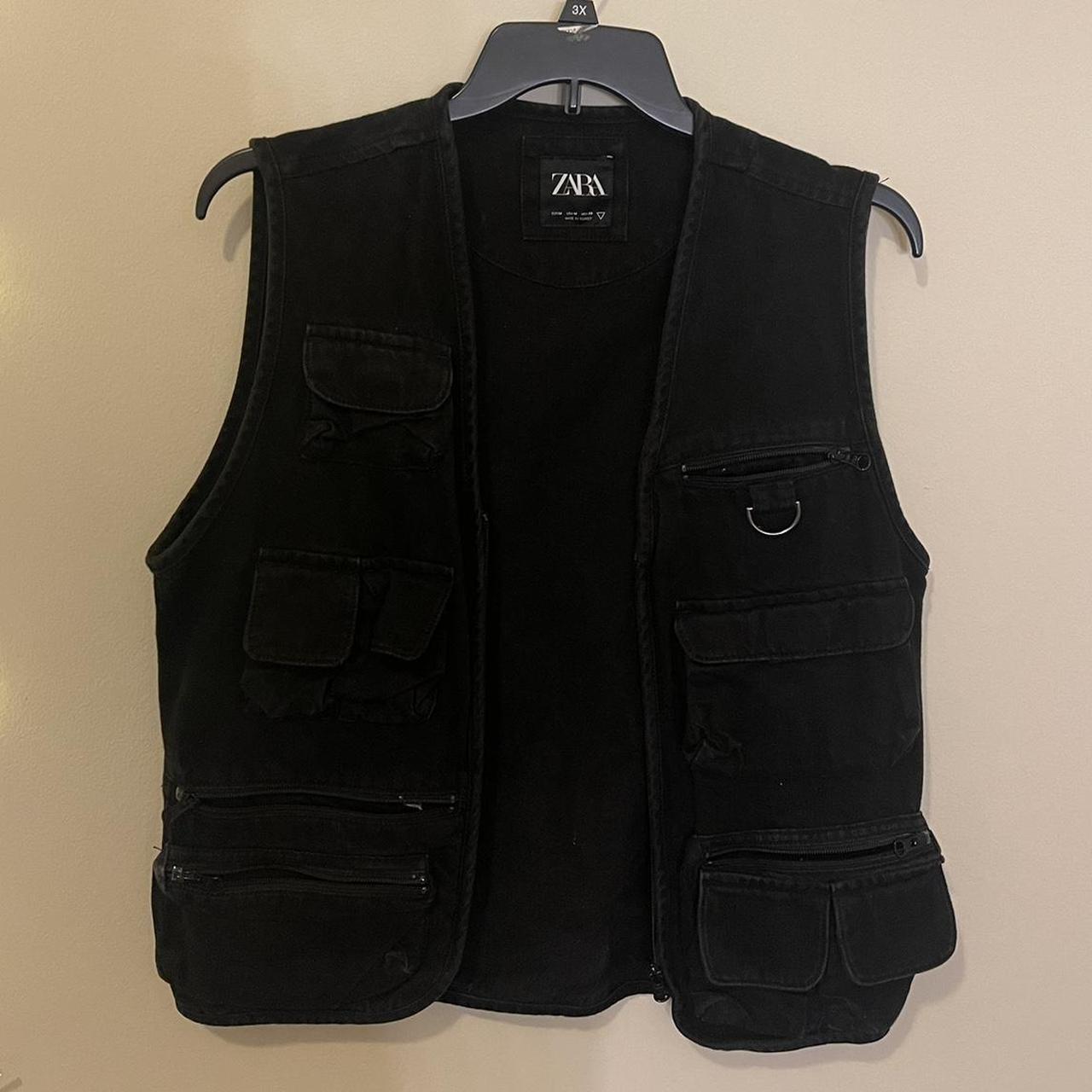 Men’s Zara Jean Vest - Never worn - No stains -... - Depop