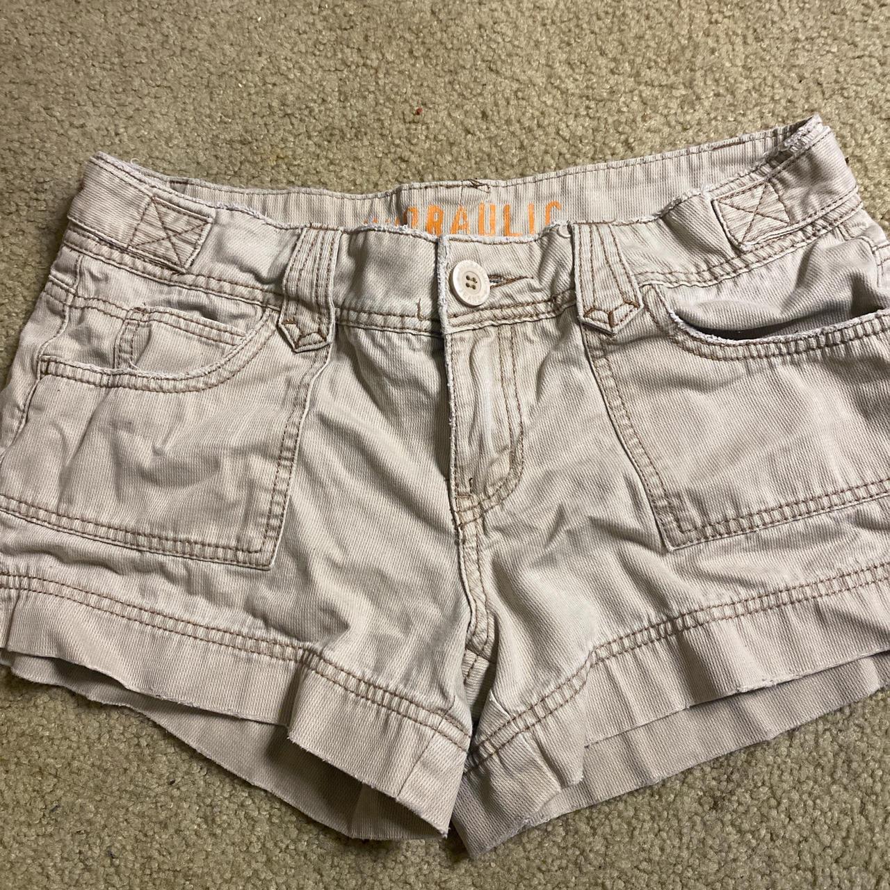 Khaki hydraulic shorts size 5/6 - Depop