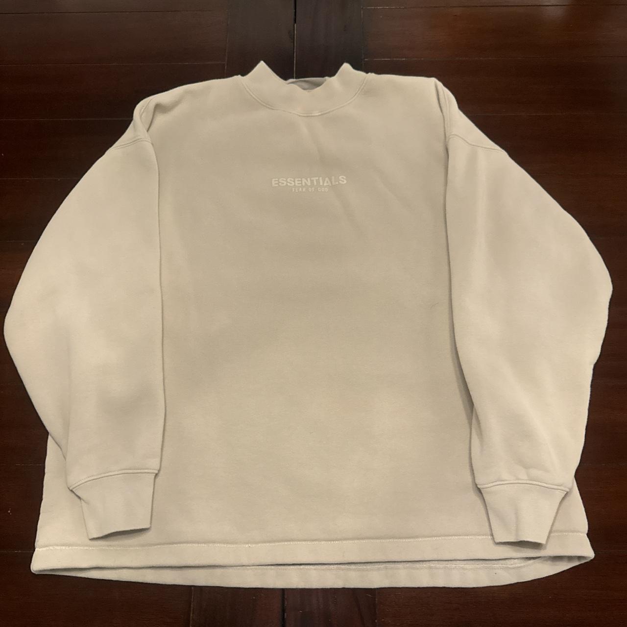Essentials Fear of God Crewneck Beige Size - XS Worn... - Depop