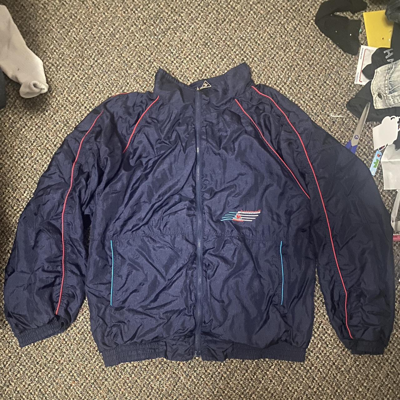 Vintage Xl le coq sportif track coat, fits like a... - Depop