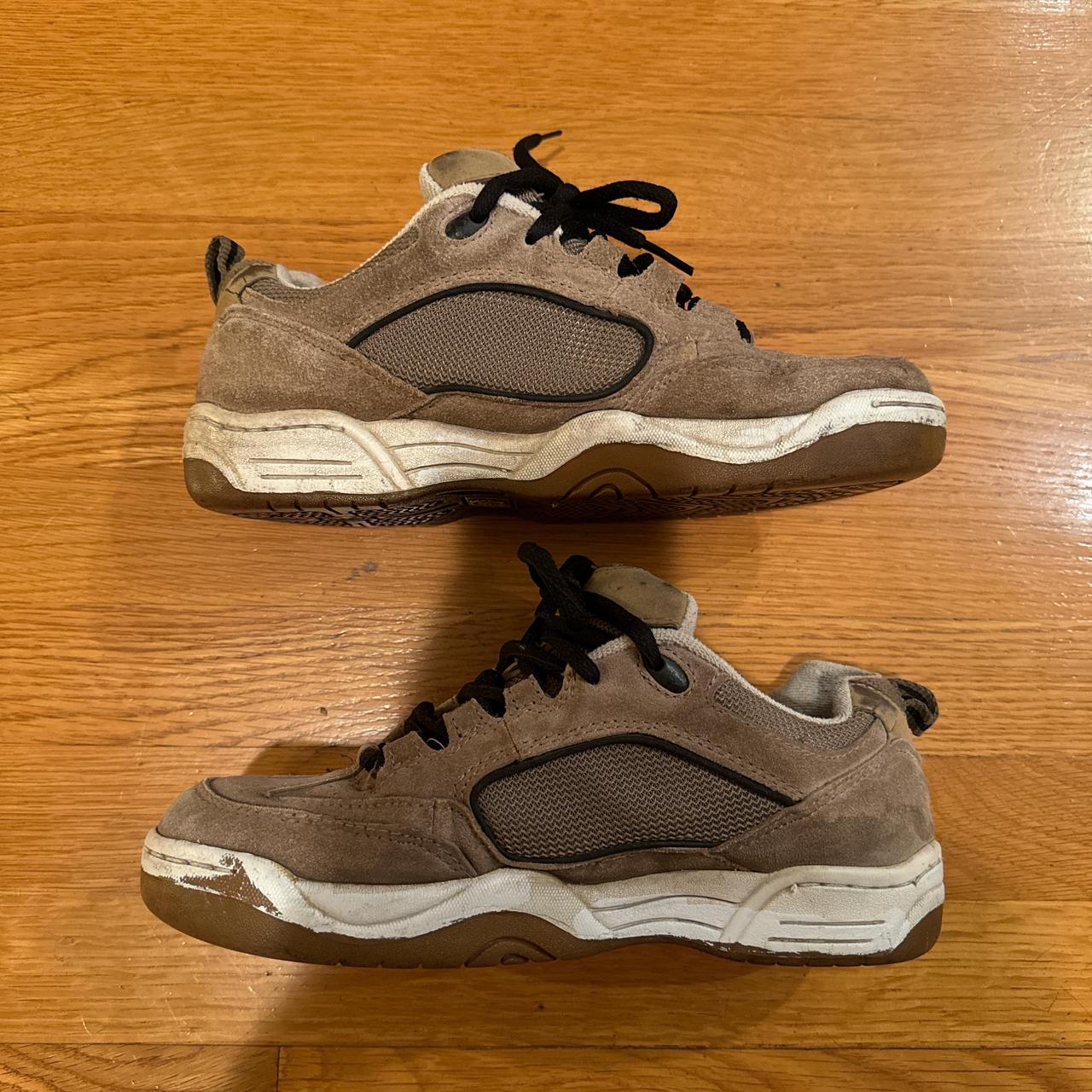 Route 66 Chunky DC Shoes Style Tan Cream and Black... - Depop