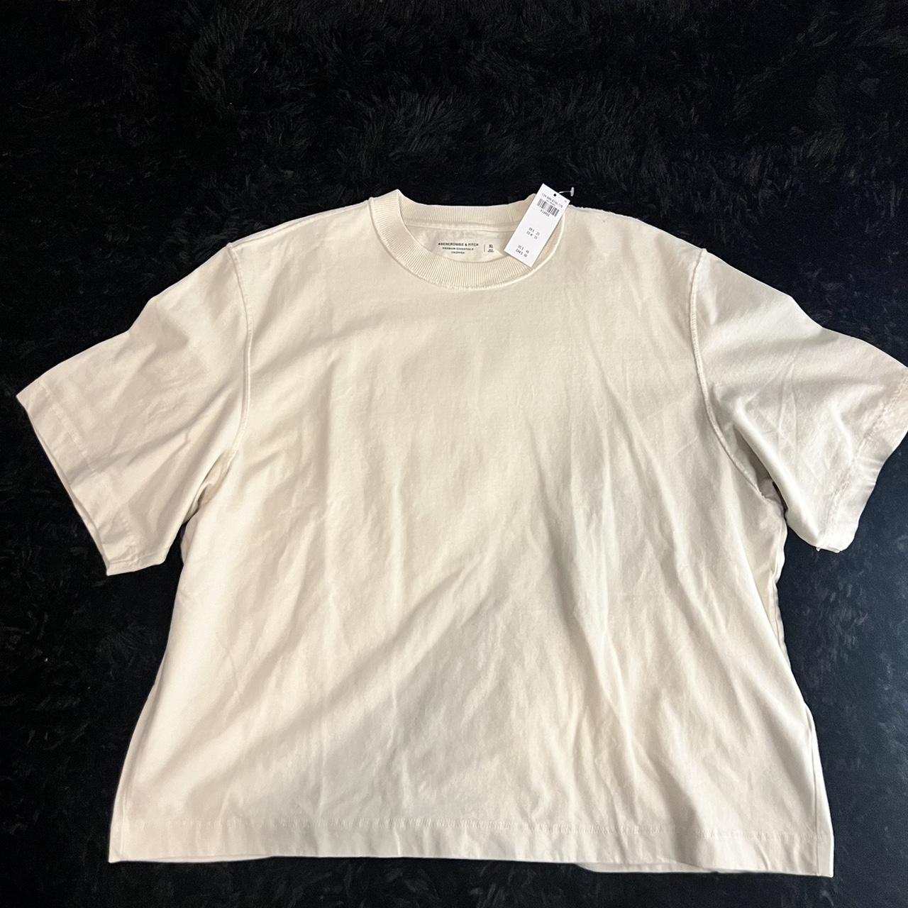 abercrombie & fitch heavyweight oversized cropped... - Depop