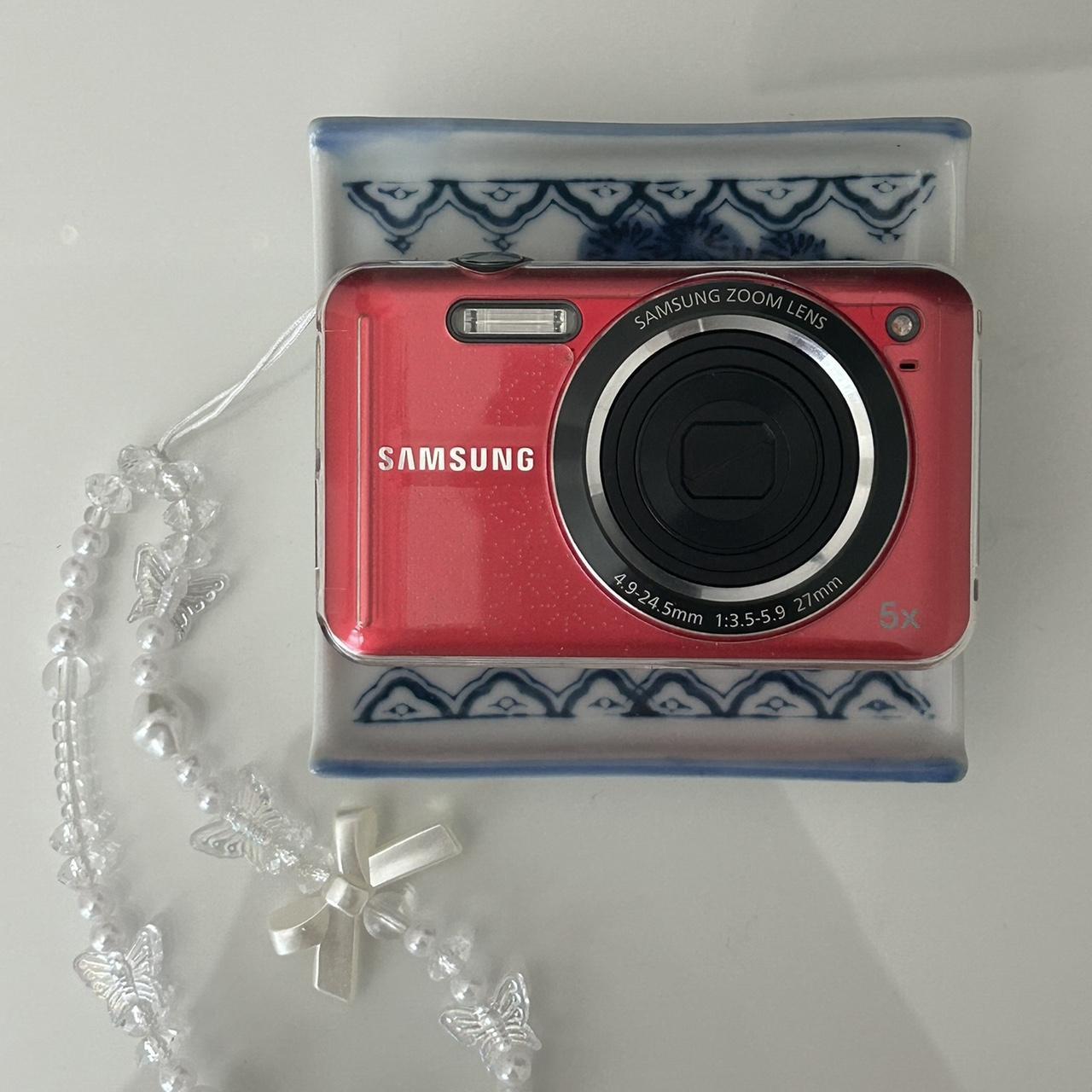 Lightly used red Samsung Sl605 digital camera with... - Depop