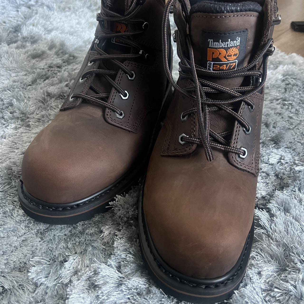 Brown leather Timberland boots #leatherboots | Depop