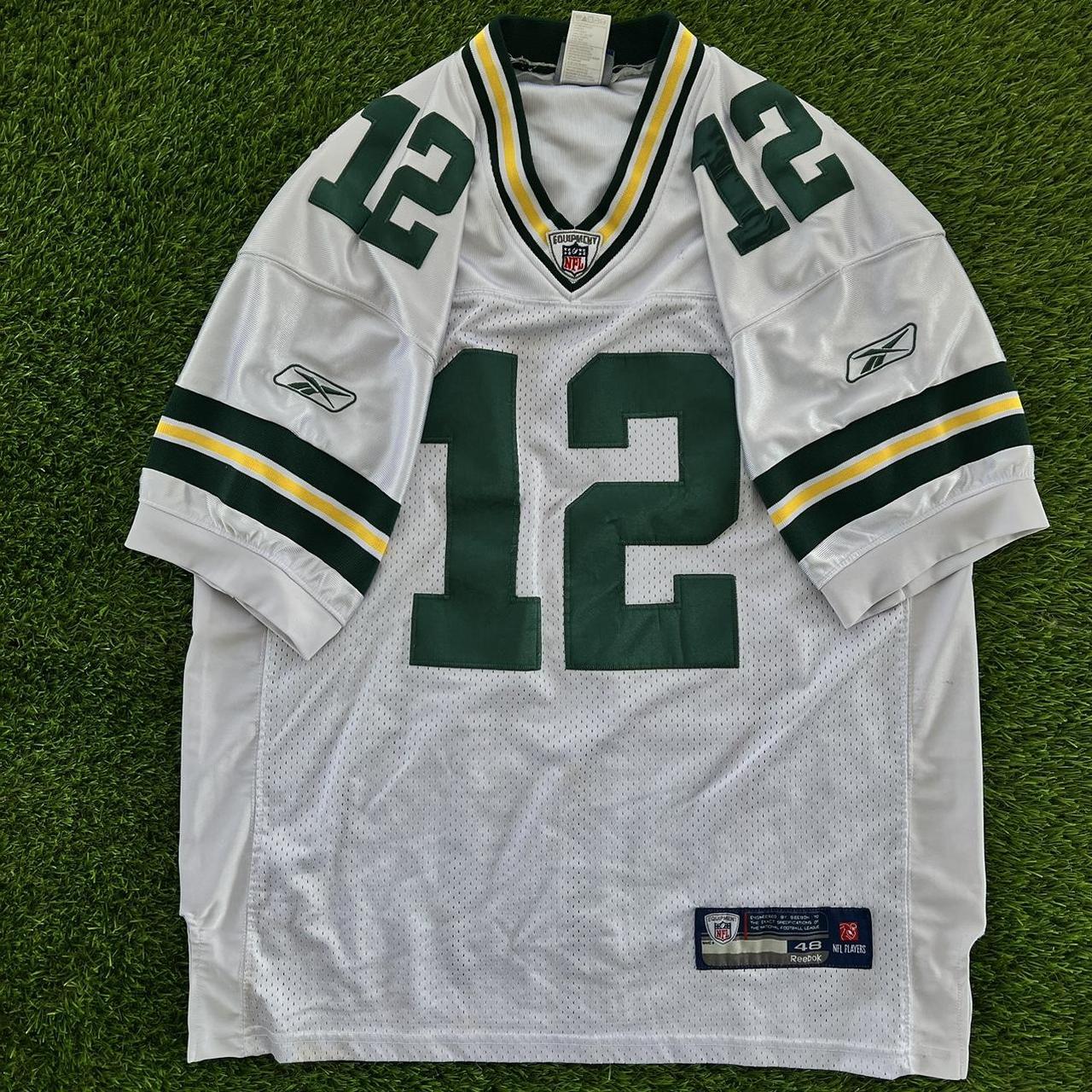 NFL GREEN BAY PACKERS 12 Rogers Jersey SIZE 48 White... - Depop