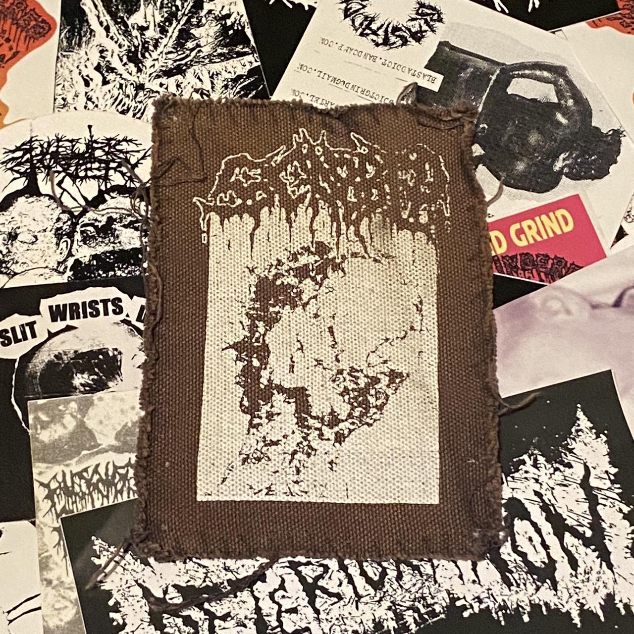 Scabbed Patch White on brown High quality... - Depop