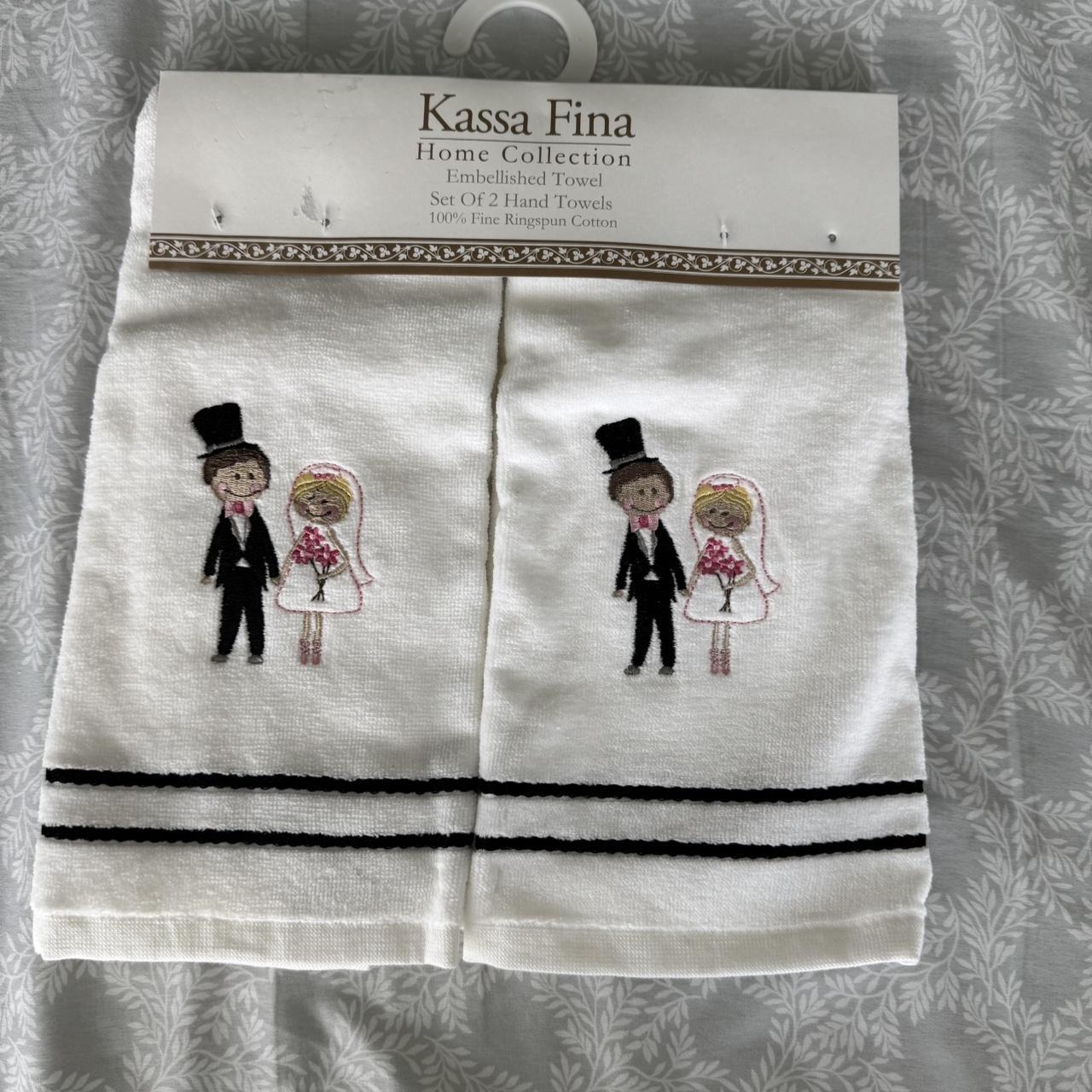 Embroidered wedding towel set of 2 #HomeDecor... | Depop