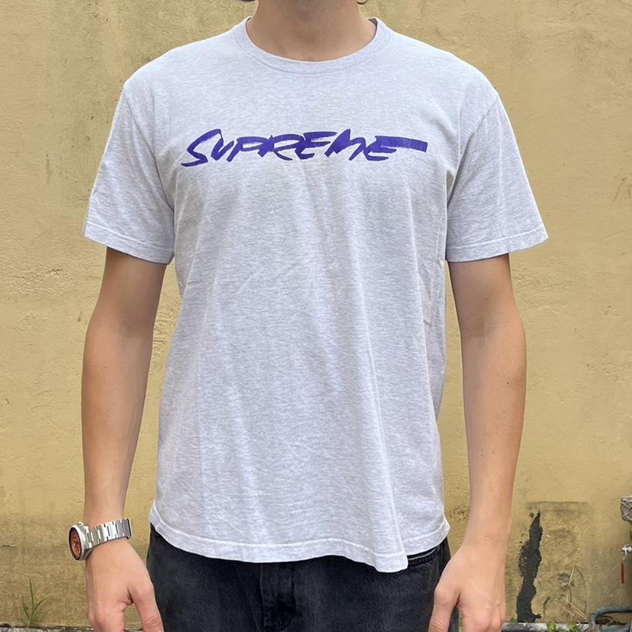 Supreme Futura Logo Tee - Depop