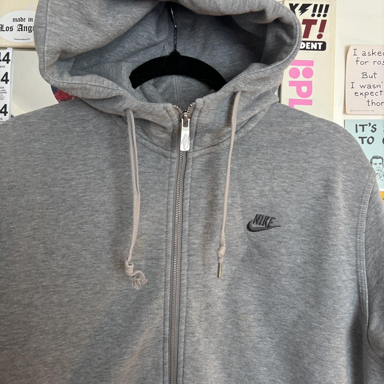 Grey Nike Jacket - Depop