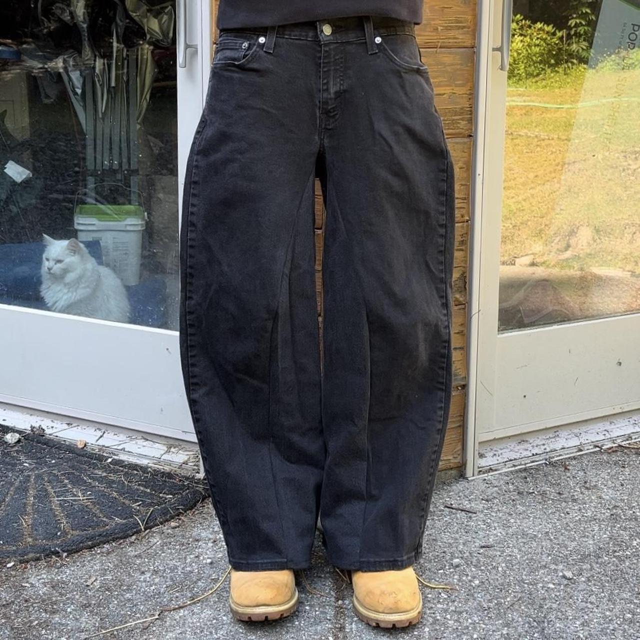 Custom JNCO style reworked wide leg baggy jeans by... - Depop