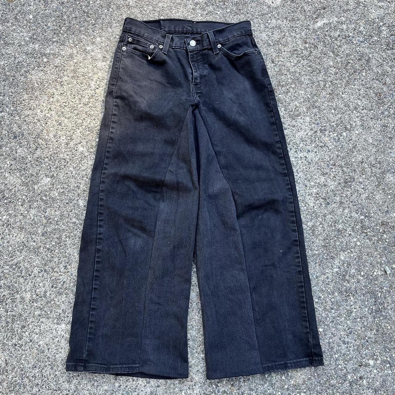 Custom JNCO style reworked wide leg baggy jeans by... - Depop