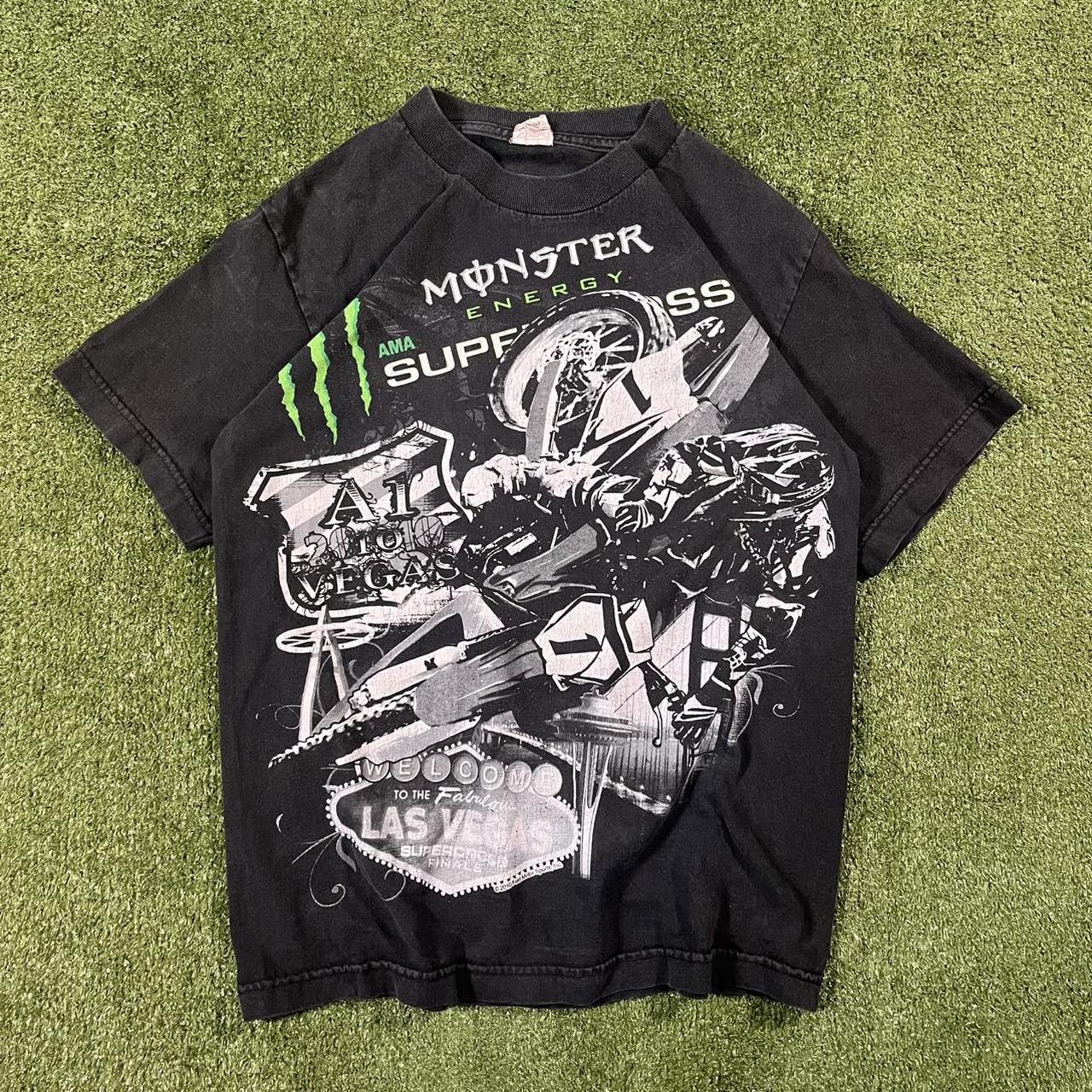 Y2K 2000s Monster Energy AMA Supercross 2010 world... | Depop