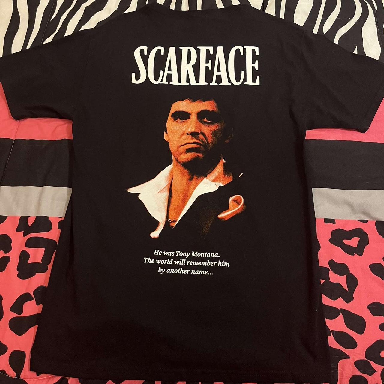 Medium Scarface Graphic Tee front and back The first... - Depop