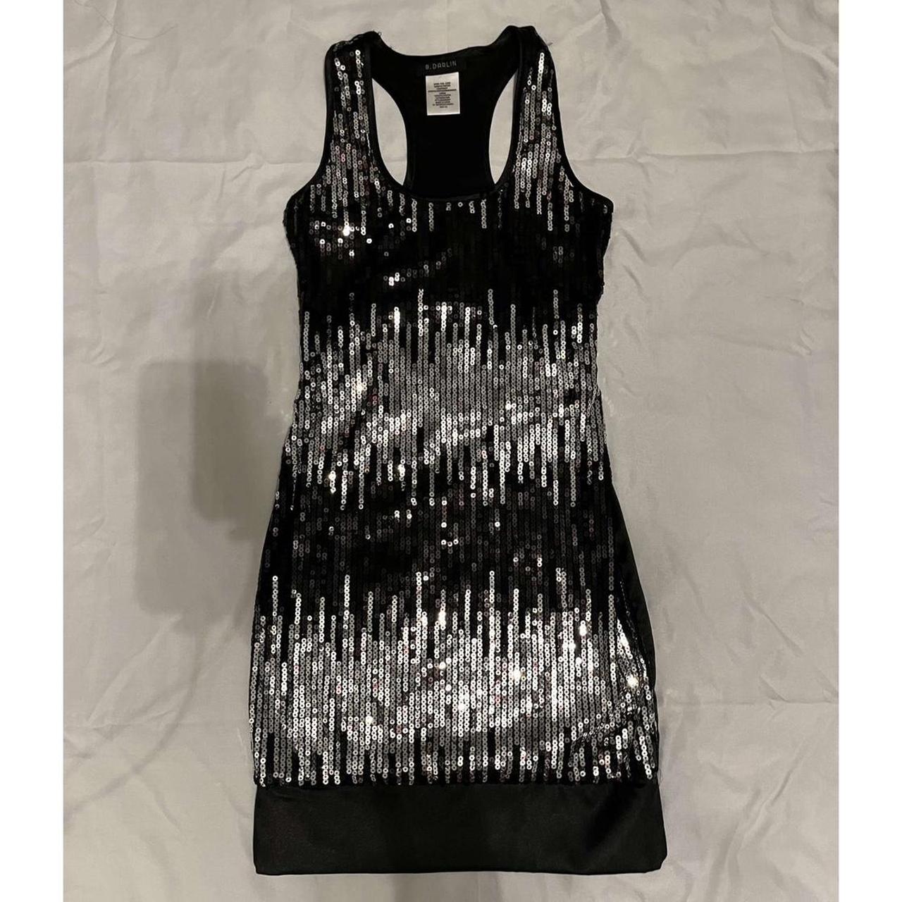 2000s Y2K sparkly B. Darlin balloon dress size... - Depop